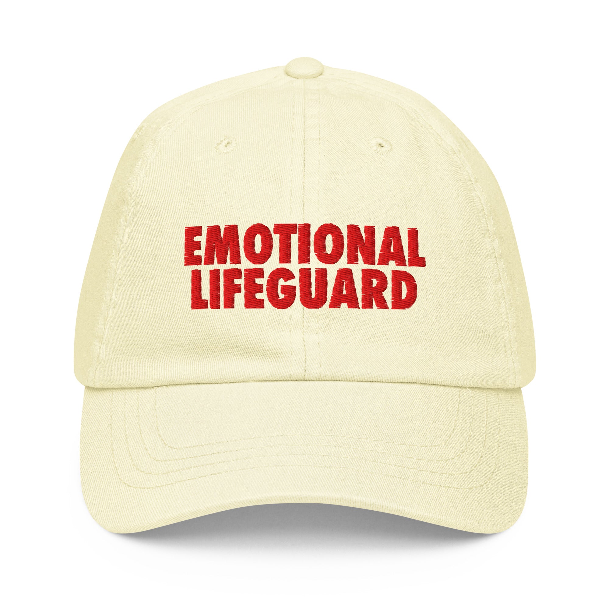 Emotional Lifeguard Butter Yellow Baseball Hat – Kikina Designs